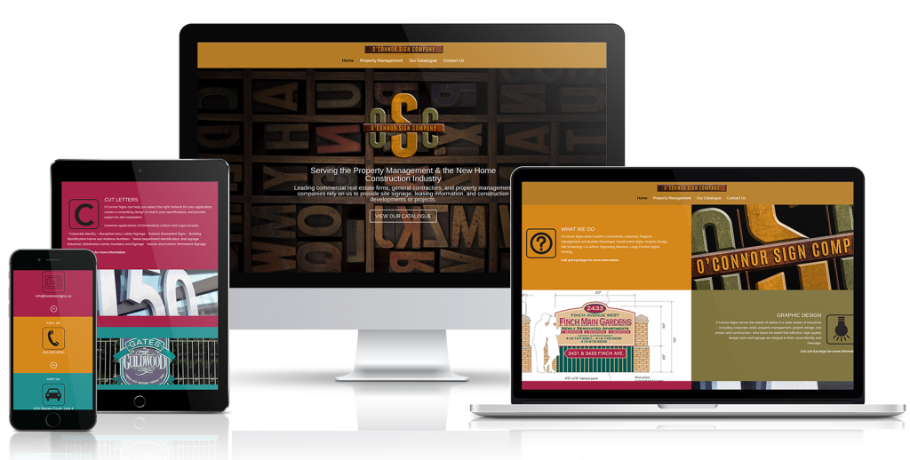 OCONNOR SIGN COMPANY – WEBSITE | VICTORY DESIGN