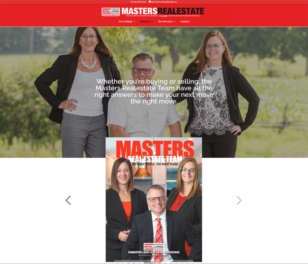 MASTERS REAL ESTATE – NEW WEBSITE | VICTORY DESIGN